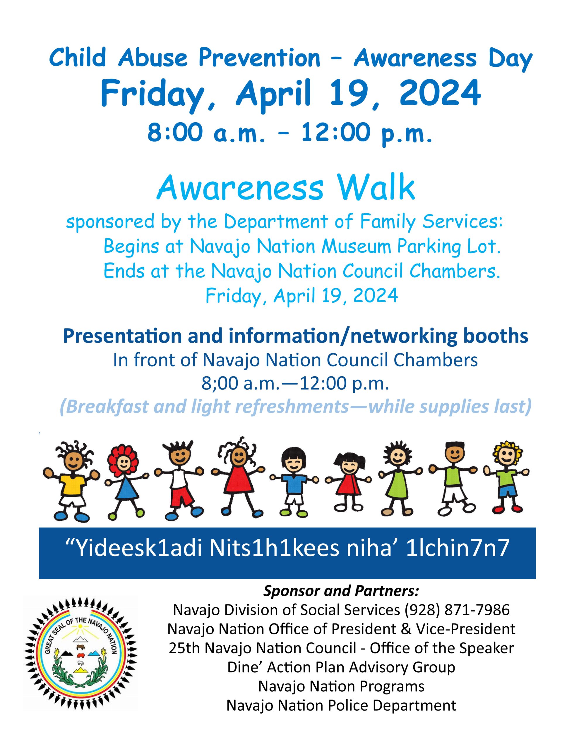 Child Abuse Awareness Walk – Navajo Nation