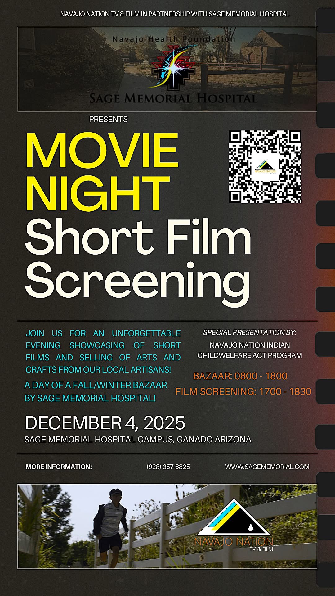 Short film to be screened at Sage Memorial Hospital movie night ...
